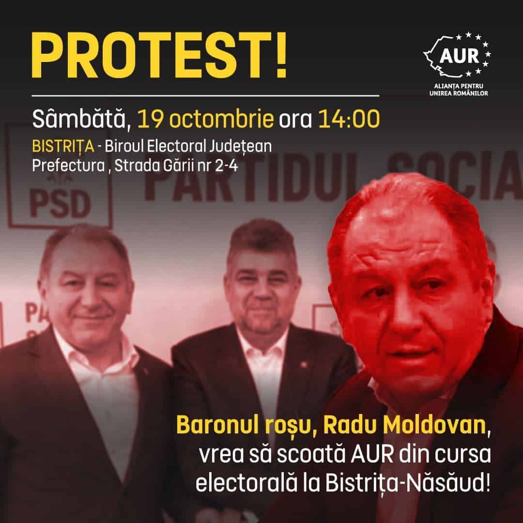 AUR: Val de amenințări la adresa bistrițenilor din partea instituțiilor ...