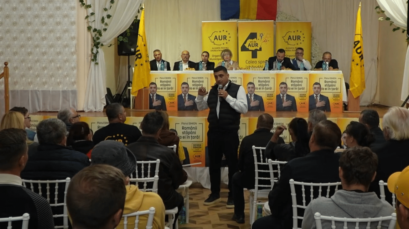 George Simion și-a prezentat planul de măsuri pentru România la Pecica ...