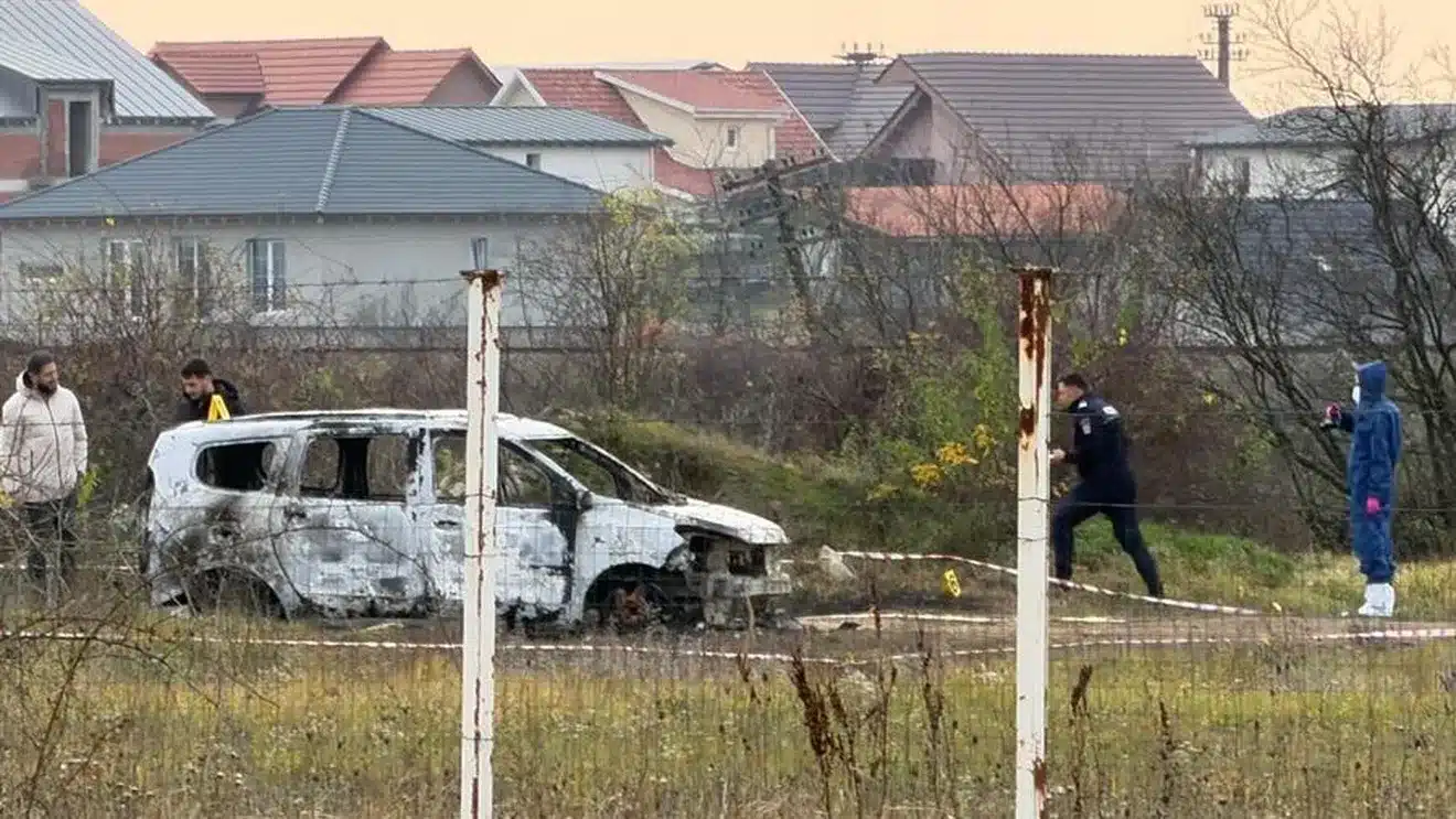Un cadavru a fost găsit într-o mașină carbonizată, în județul Bihor ...